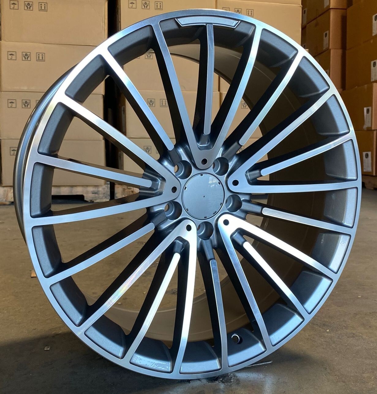 19" Staggered Wheels Fits Mercedes SL450 SL550 19x8.5 / 19x9.5 5x112 ...