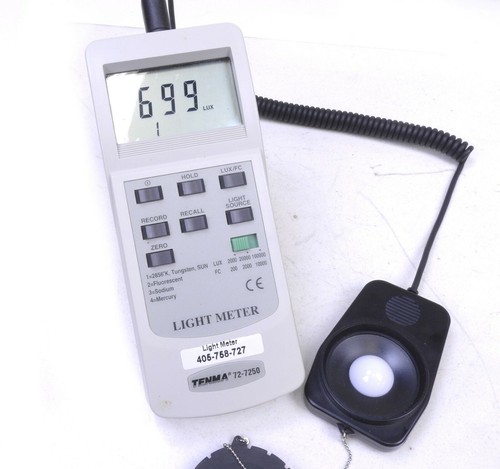 Tenma 72-7250 Light/Lux Meter w/ Probe 405-758-727 | eBay