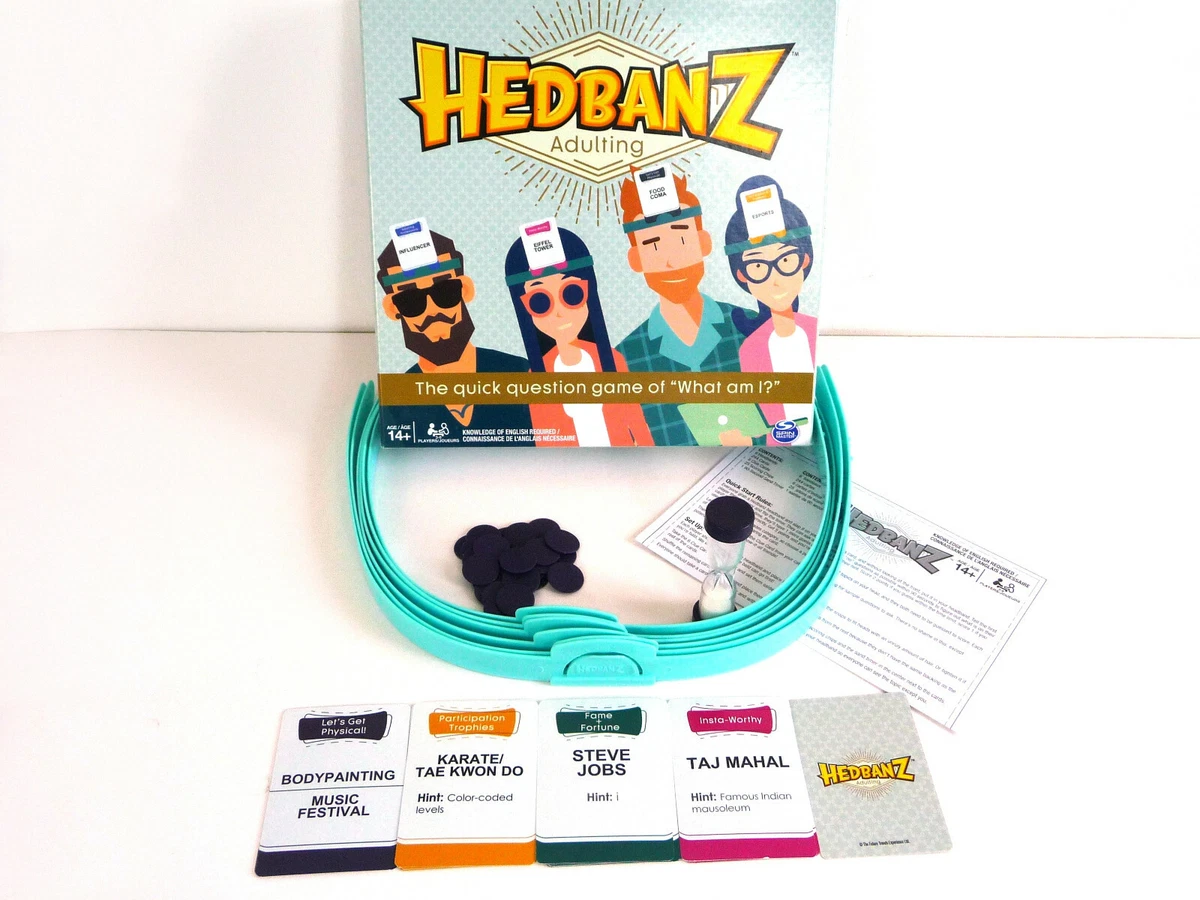 Hedbanz Adulting, Hilarious Party Game Of Guessing And