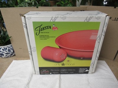Fiesta Fiestaware Homer Laughlin Pasta Bowl & Cheese Shaker (2 pc set ...