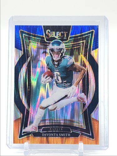 DEVONTA SMITH 2024 SELECT CONCOURSE BLUE ORANGE SHOCK PRIZM /35 Q0856 ...