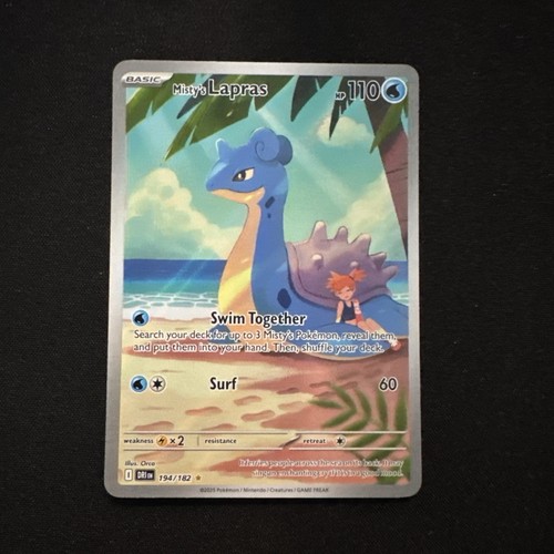 Misty’s Lapras And Psyduck Illustration Rare, Destined Rivals | eBay