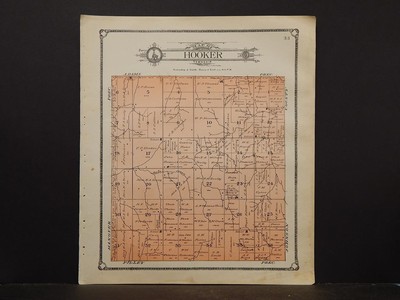 Nebraska, Gage County Map, Hooker Township 1906 J5#20 | eBay