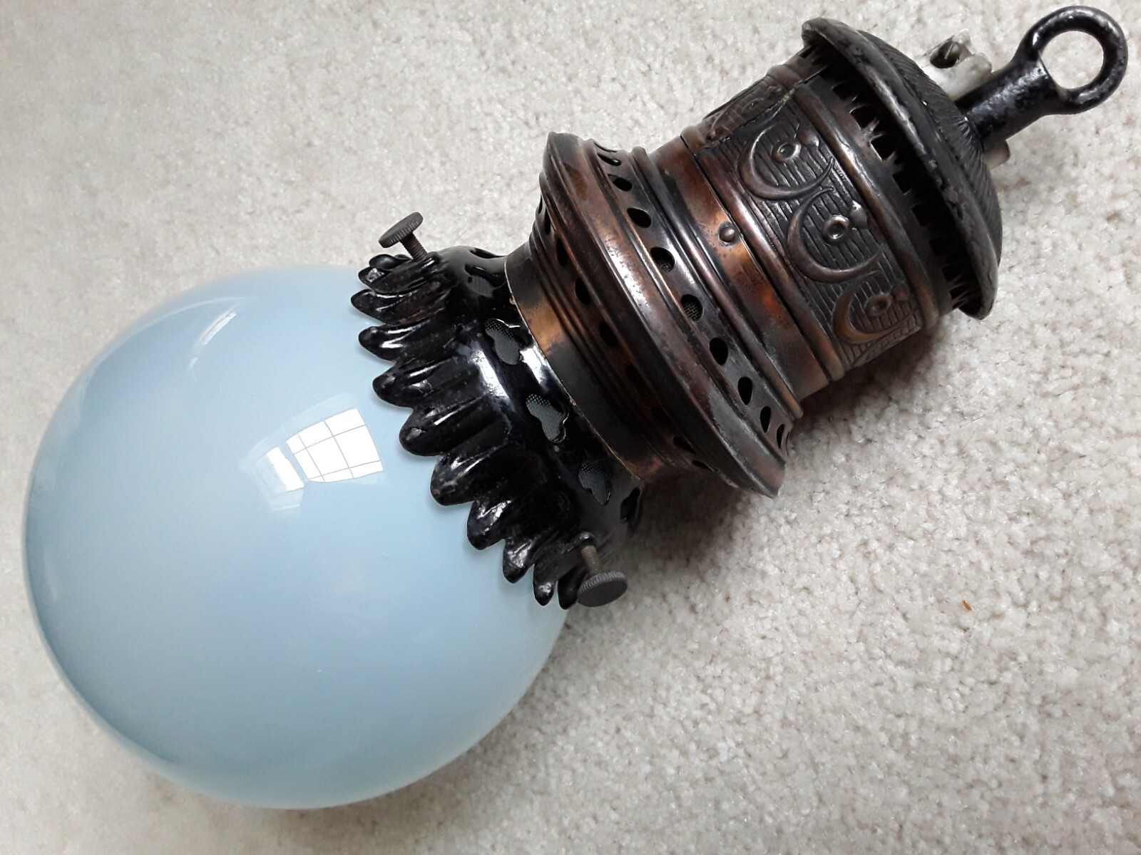 6" dia. antique Nernst Lamp Co Pittsburgh ceramic filament light Vtg ...