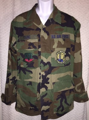 US Air Force Air Combat Command 269 CBCS Longsleeve Fatigues Shirt Size ...