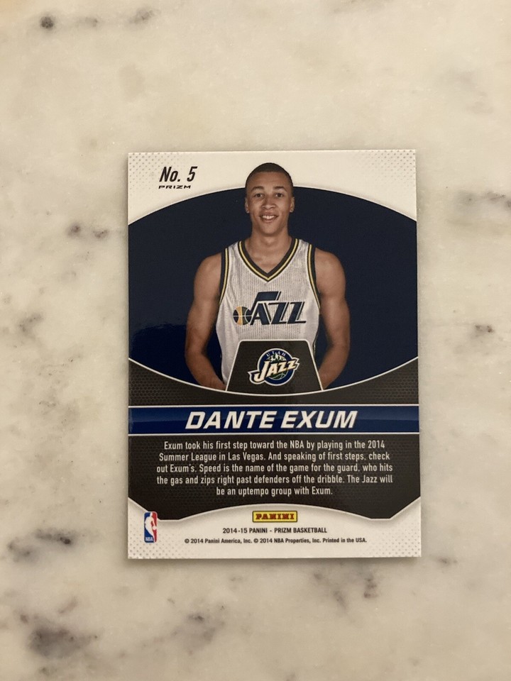 2014-15 Panini Prizm Freshman Phenoms Dante Exum RC Rookie Card Silver ...