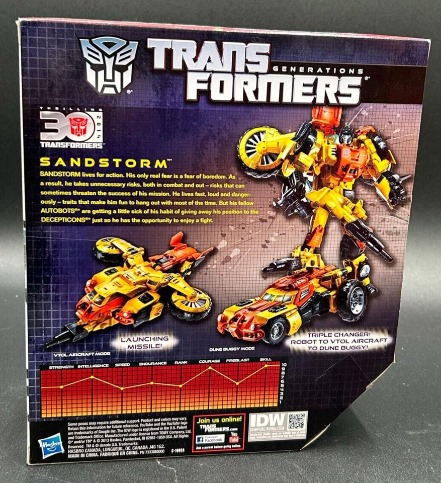 Transformers Generations Sandstorm Thrilling 30 Voyager Triple Changer ...
