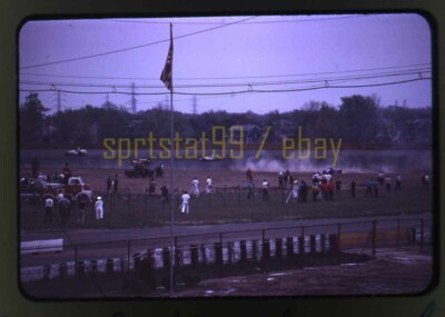 Bruce Jacobi #101 Accident / Crash - 1968 USAC Trenton 150 - Vintage ...