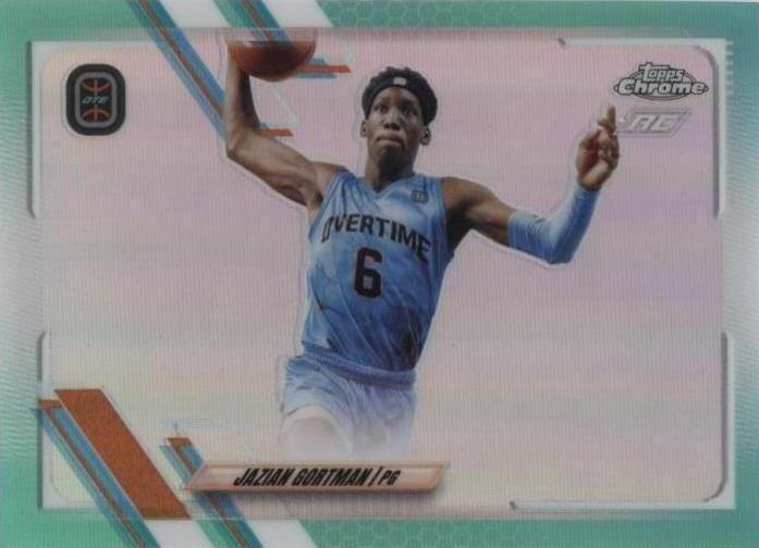 2021-22 Topps Chrome OTE Overtime Elite - Jazian Gortman #64 Aqua ...