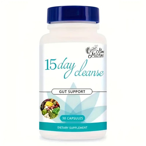 15 Day Cleanse Colon Cleanse Gut and Colon Support 30 Capsule Fast Free ...