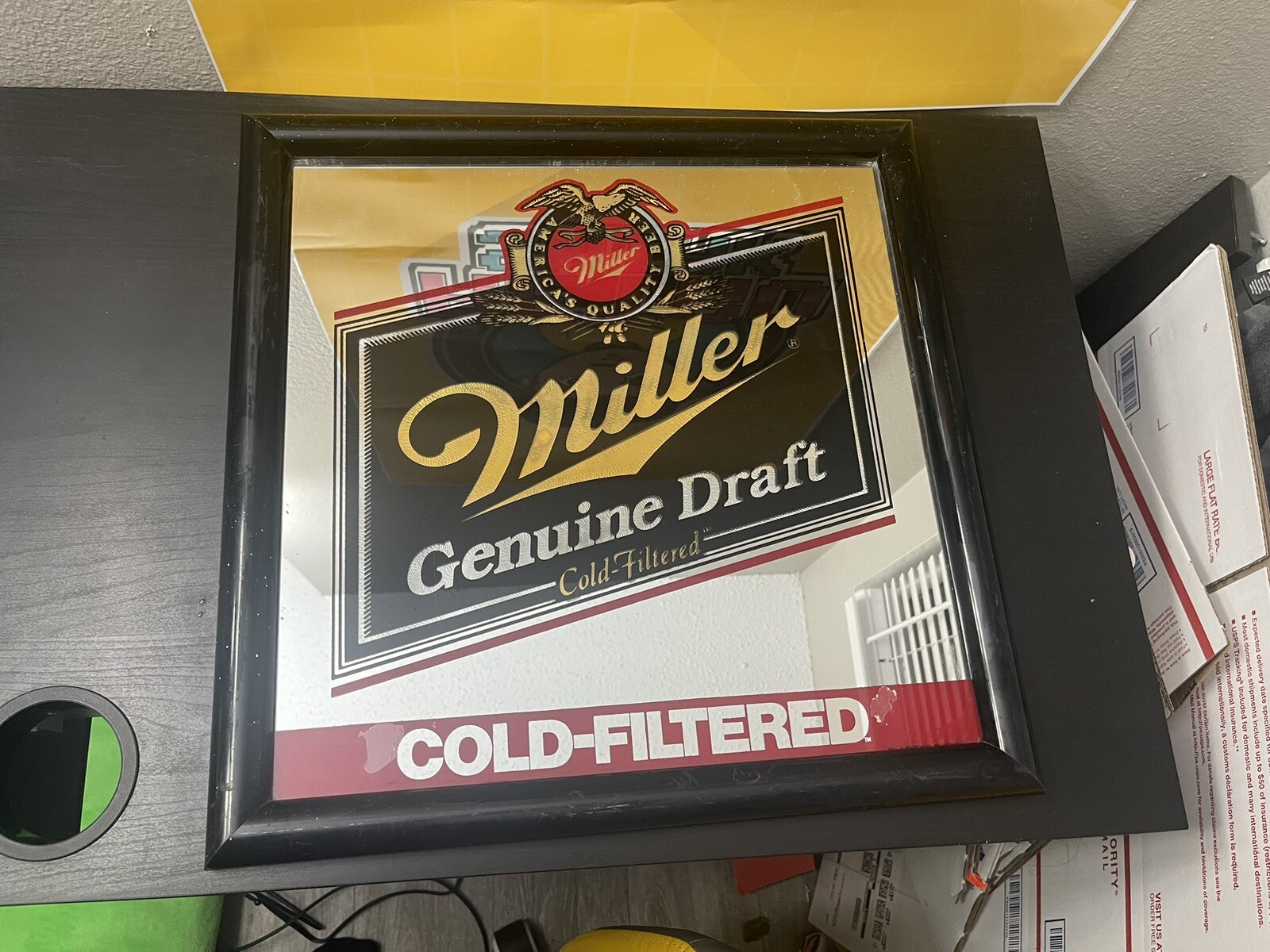 Miller Genuine Draft Cold Filtered Beer Mirror Picture 18” x 18” | eBay