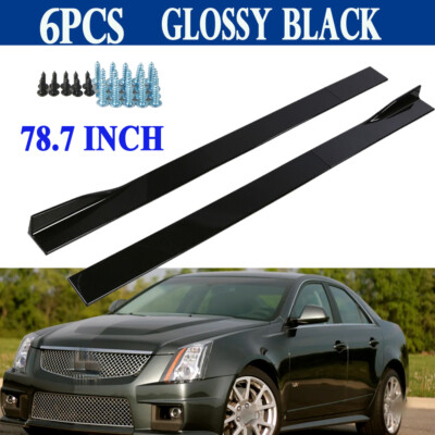 For Cadillac ATS CTS CTS-V Car Side Skirt Extension Splitter Rocker ...