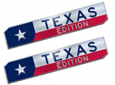 Texas Edition Auto Emblem Truck Design 2 Pack [NEW] Car Decal Sticker ...