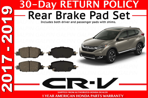Genuine Honda 2017- 2019 CR-V Rear Brake Pads 43022-TLA-A00 CRV Pad Set ...