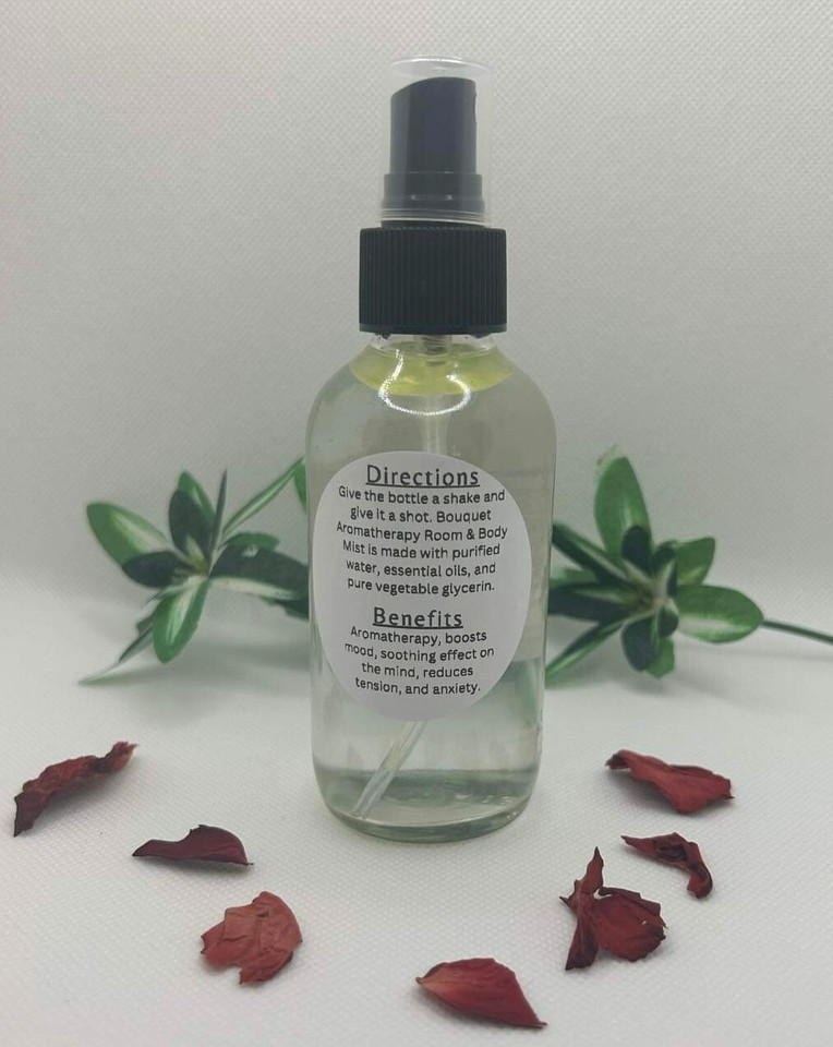 Aromatherapy Room & Body Mist Bouquet Calming Scent Handmade 4oz | eBay