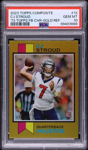 2023 Topps Composite '73 Gold Retractor #12 C.J. Stroud RC ROOKIE /50 ...
