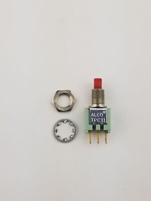 TPC11FGPC2, Alcoswitch ON-(ON) SPDT Momentary Push Button Switch 0.4VA ...