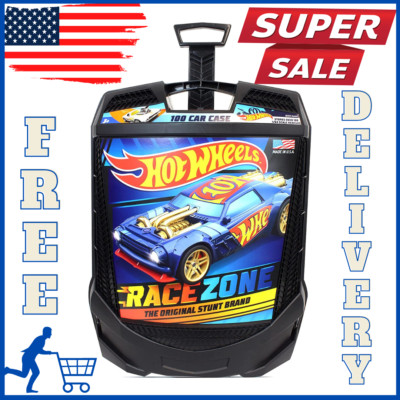 Hot Wheels 100 Car Carrying Case Matchbox Box Storage Kids Retractable ...