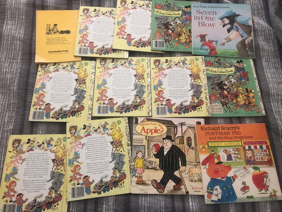 Vintage Children's Books Lot Of 20-Little Golden Books, Scholastic ...