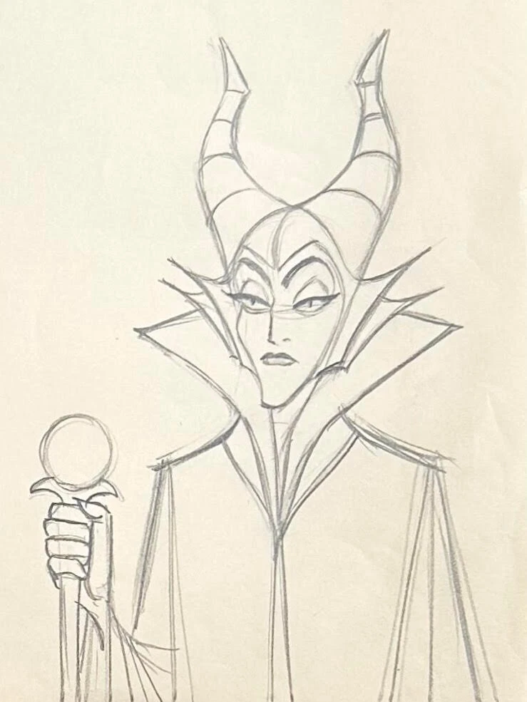 Maleficent Cartoon Drawing