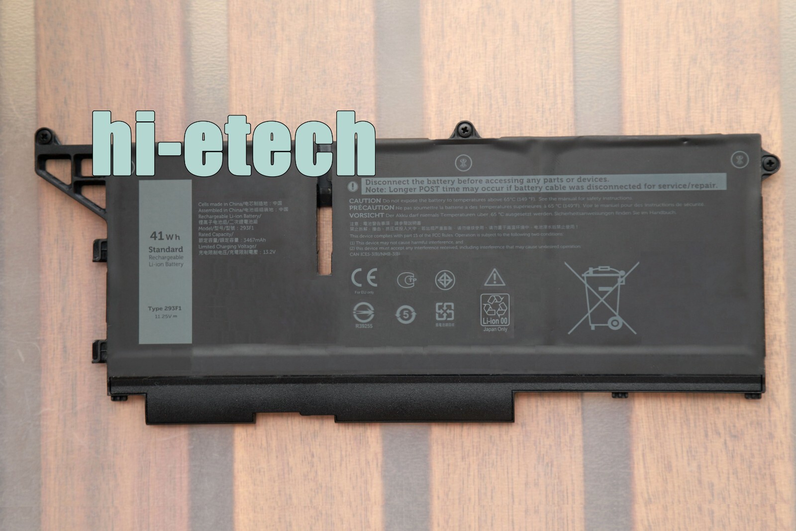 New 293F1 41Wh Laptop Battery for Latitude 13 7330 404T8 01VX5 51R71 ...