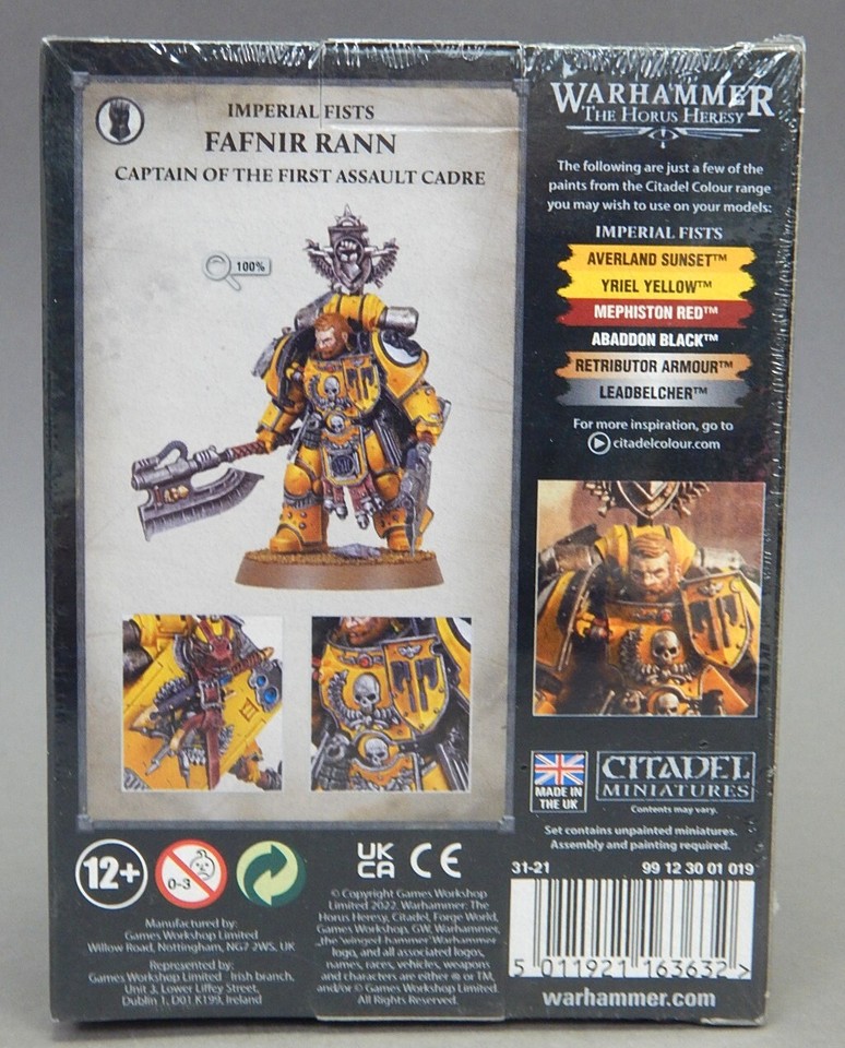 NIB Warhammer 40k Horus Heresy Imperial Fists Fafnir Rann 31-21 2022 ...