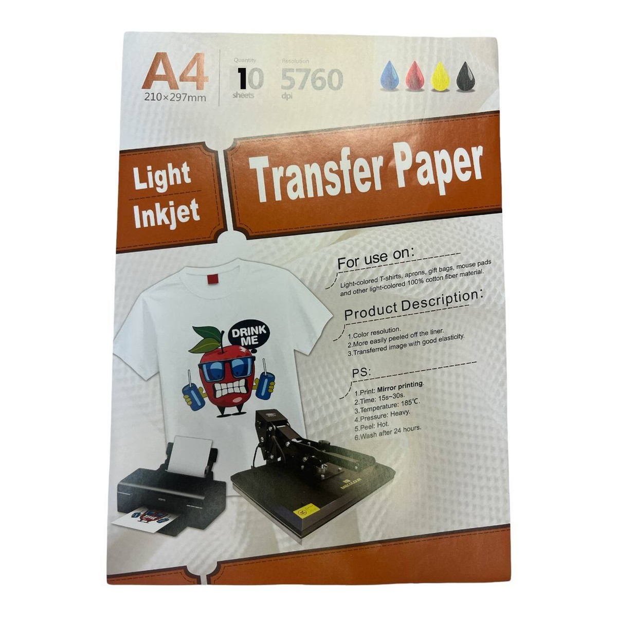 For Inkjet Inkjet For Light Fabrics - 10 Sheets, 8.5x11", Red Grid ...