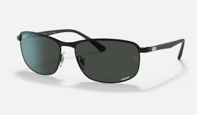 Ray-Ban RB3671CH Chromance Matte Black / Dark Grey Polarized 60 mm ...
