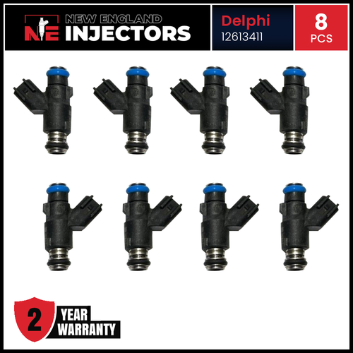 OEM Delphi 12613411 Fuel Injector Set of 8 for 10-17 Chevy GMC 6.0 5.3 ...
