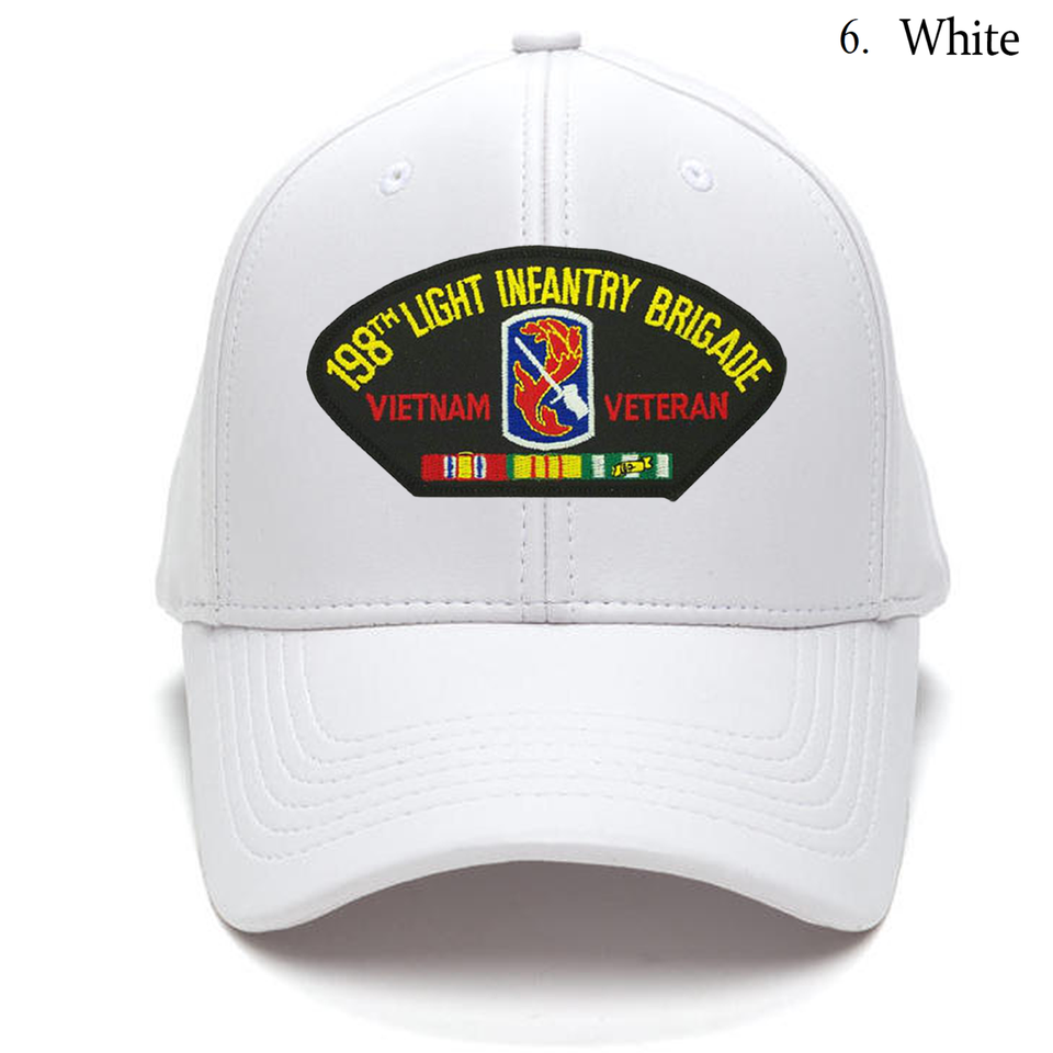 Embroidered Hat 198th Light Infantry Brigade Vietnam Veteran, Veteran ...