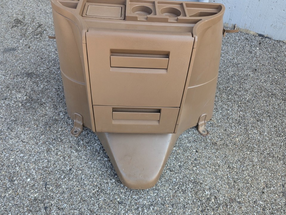 75-91 Ford E150 E250 E350 Econoline Van Tan Center Console Cup Holder ...