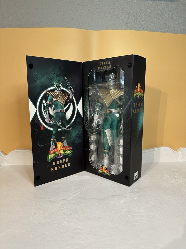 ThreeZero MMPR Green Power Ranger (Matt Cook) FigZero 1/6 Figure NEVER ...