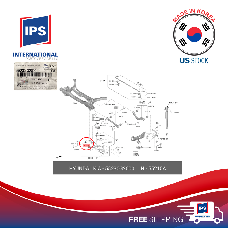 ⭐KOREA⭐ Rear suspension lower Arm Bushings for KIA NIRO, HYUNDAI IONIQ ...