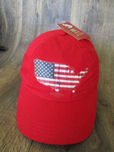 NEW Faded Glory American Flag Ball Cap Hat Red United States Of America ...