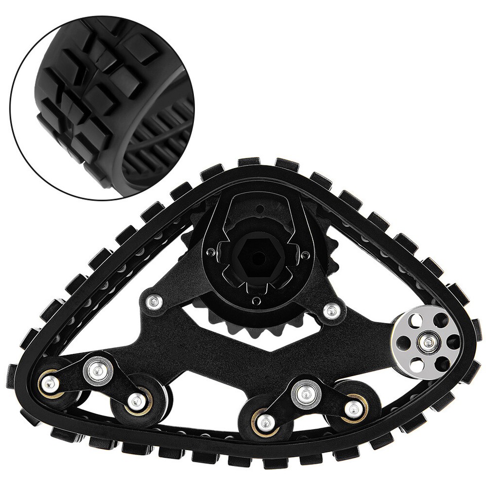 Snow Tracks Wheels For 1/10 RC Axial SCX10 TRX4 Offroad Crawler Car ...