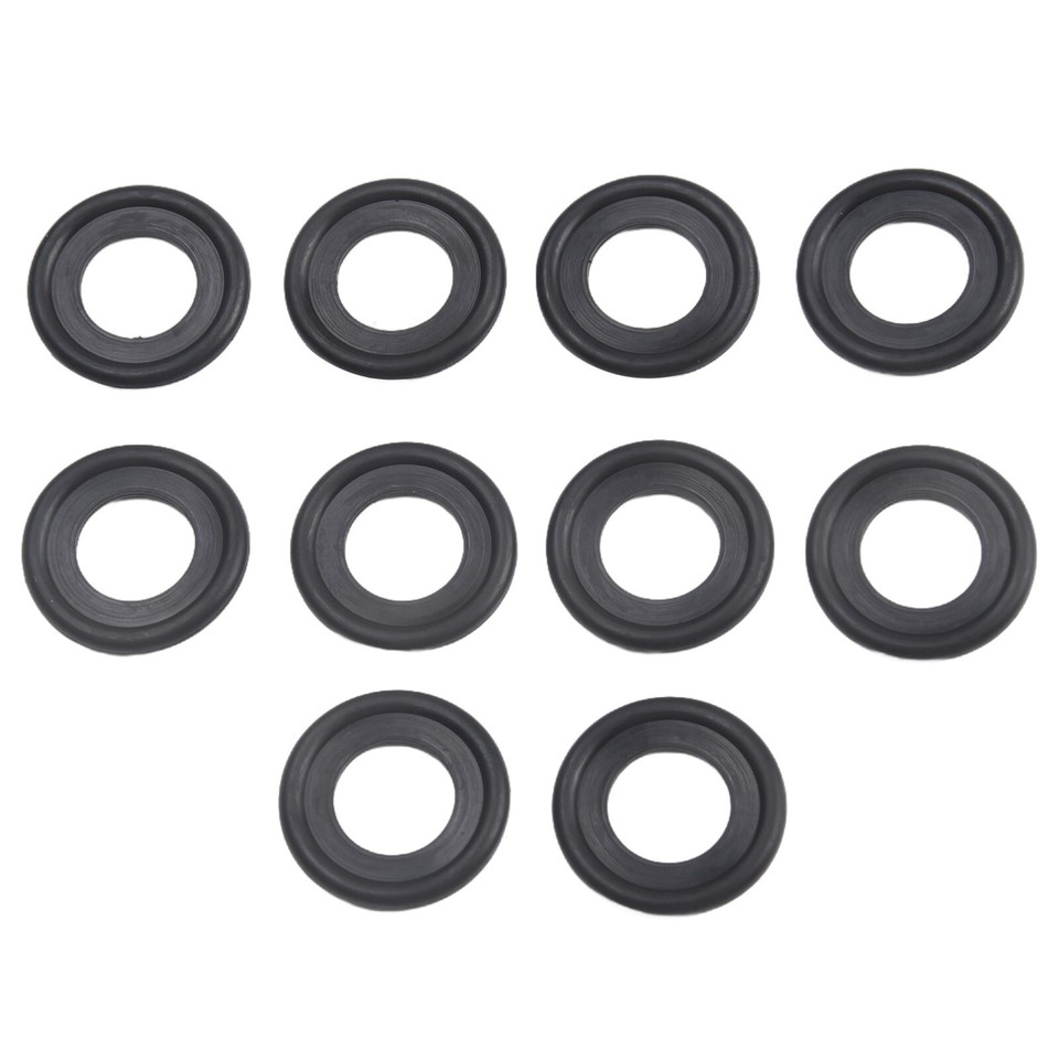 10Pcs Black Rubber Sealing Oil Drain Plug Gasket Washer Replacement ...