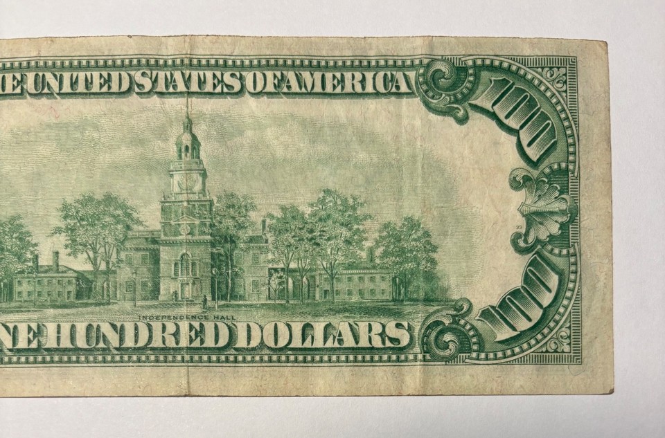 1928A $100 One Hundred Dollar Federal Reserve Note Chicago • Vintage US ...