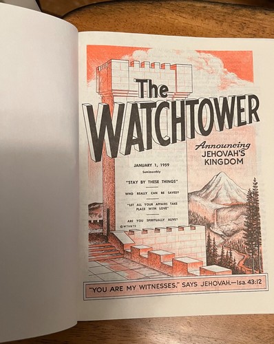 1959 The Watchtower magazine Bound Volume Jehovah's Witnesses | eBay