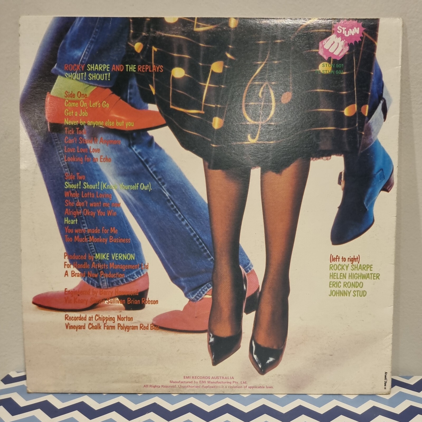 ROCKY SHARPE AND THE REPLAYS SHOUT SHOUT VINYL RECORD LP | eBay Australia