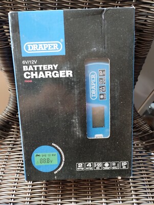 draper 6v/12v 4A battery charger | eBay UK