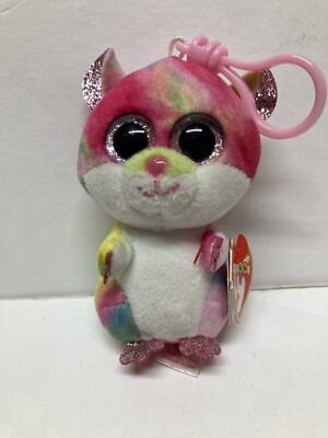 TY Beanie Boos Clip Rodney the Hamster Key Pink Mini Plush Retired ...