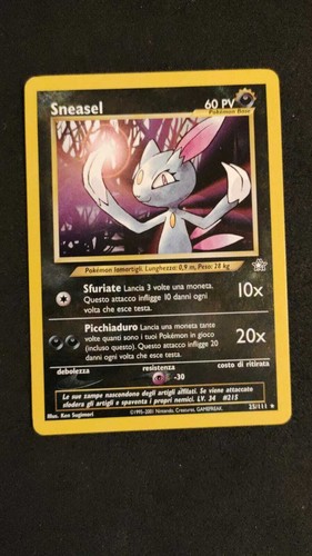Pokémon Sneasel Neo Genesis 25/111 ITA NEAR MINT | eBay