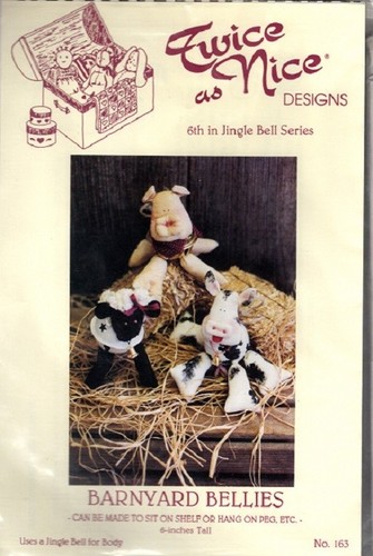 PIG Cow LAMB Doll PATTERNs Sz 6 " PEG HANGERS or SHELF SITTERS Etc. | eBay