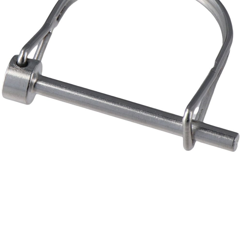 3/16" x 1.97" D-shaped Shaft Locking Pin Safety Coupler Pin Spring ...