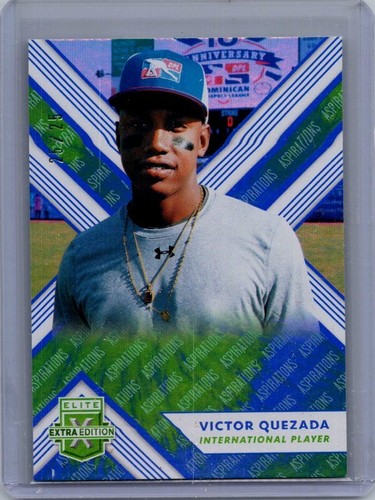 2018 Panini Elite Extra Edition #192 Victor Quezada Autographs Emerald ...