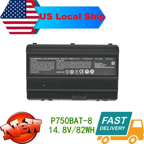 P750BAT-8 Laptop Battery for Clevo P750DM3-G P750ZM P751DM P751ZM ...