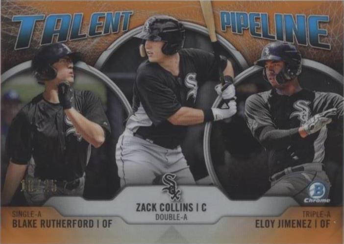 2019 Bowman - Talent Pipeline Chrome Eloy Jimenez, Zack Collins, Blake ...