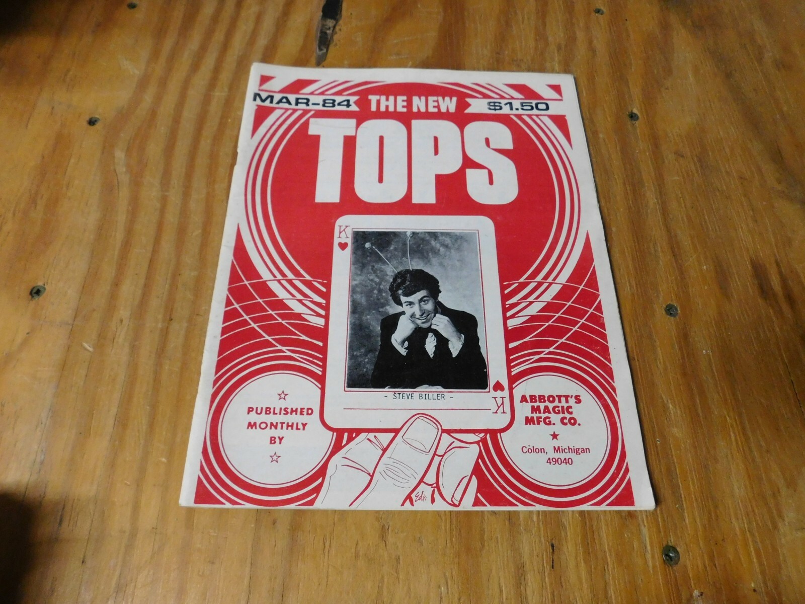 The New Tops Magic Magazine March 1984 Magician Steve Biller | eBay