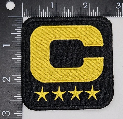 4-Star Captain C Patch Black Yellow Gold | eBay