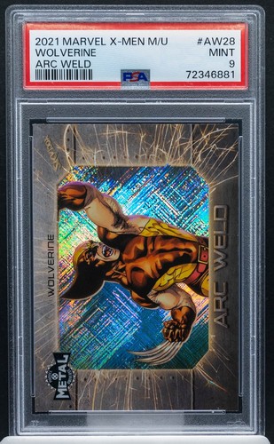 72346881 Wolverine 2021 Marvel X-Men Metal Universe AW28 Arc Weld PSA 9 ...